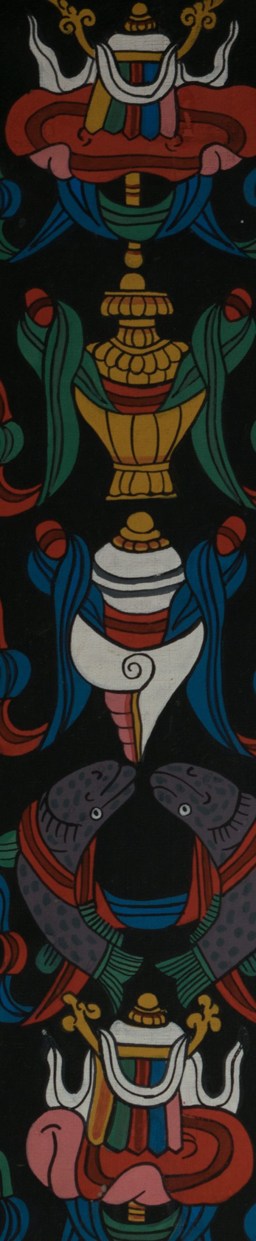 Asthamangal – handmade thangka painting from Nepal – Meditation ...