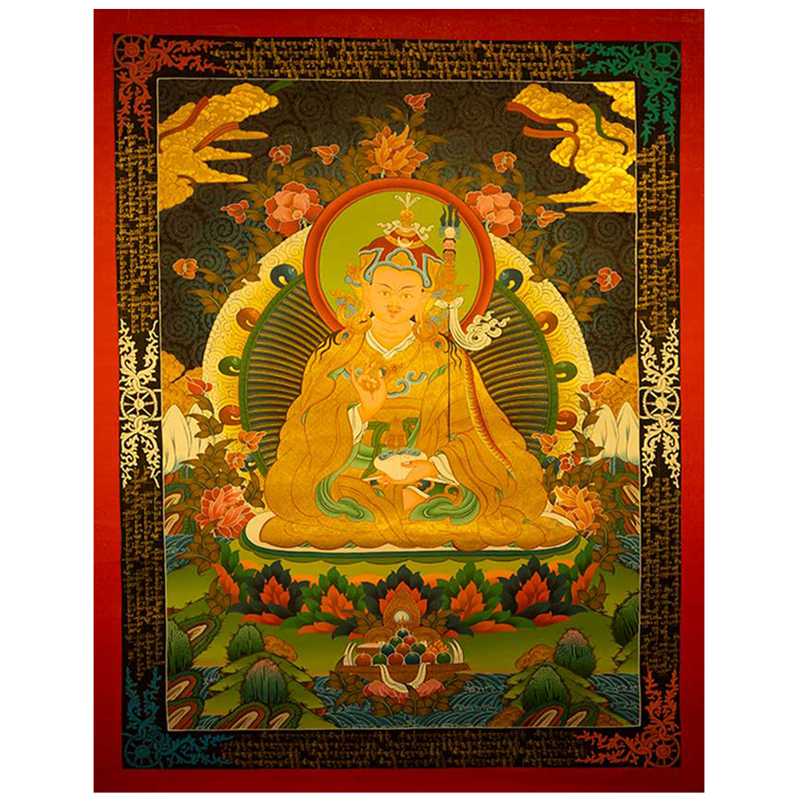 GURU – Handmade Thangka thangka Painting from Nepal – Meditation ...